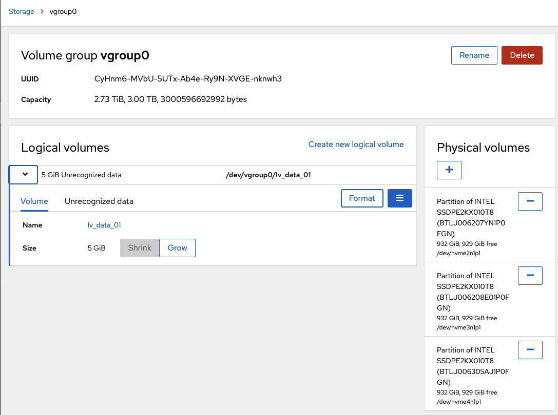 LVM 관리 - KREONET WIKI - KREONET WIKI